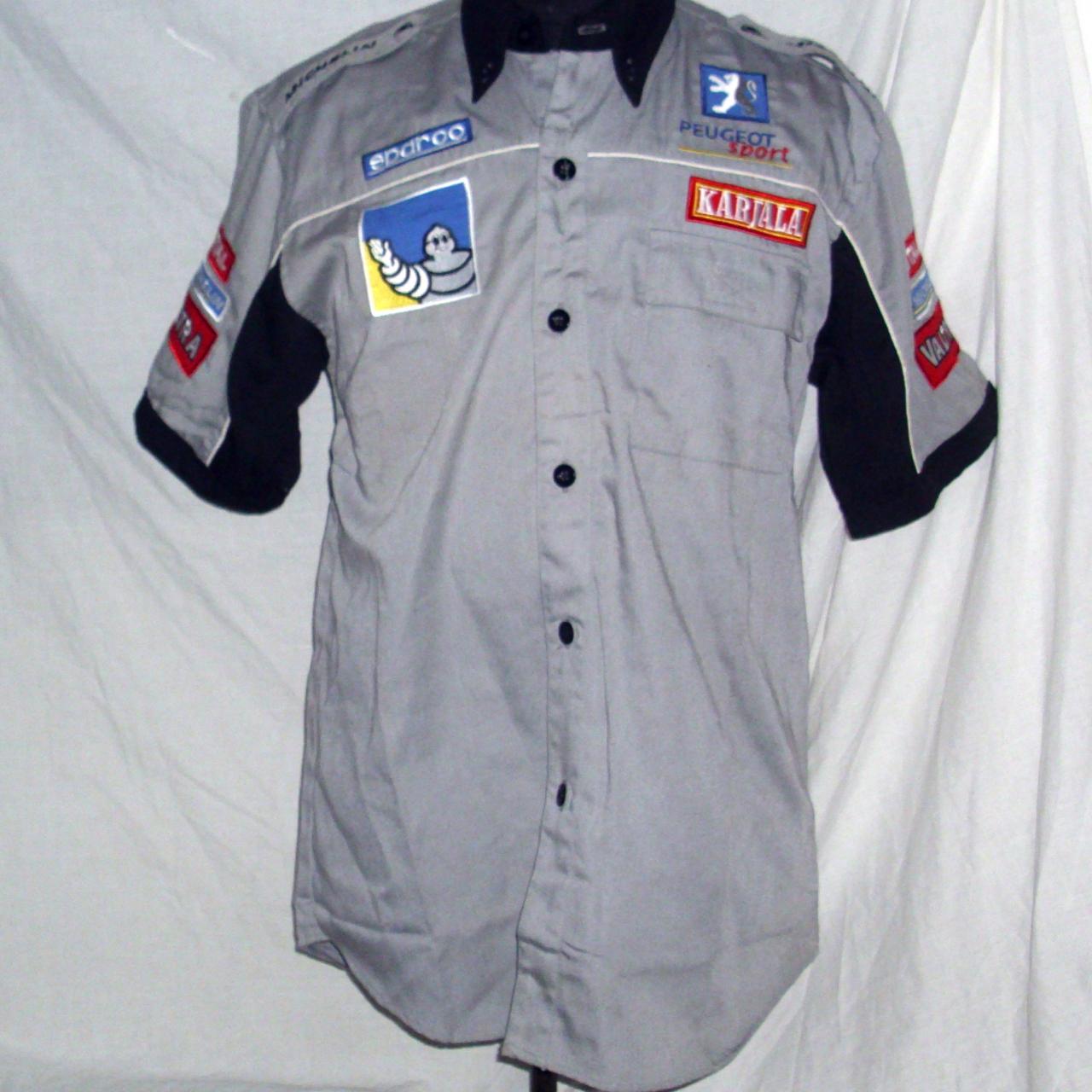 vintage World Rallycar WRC Button Down Shirt... - Depop