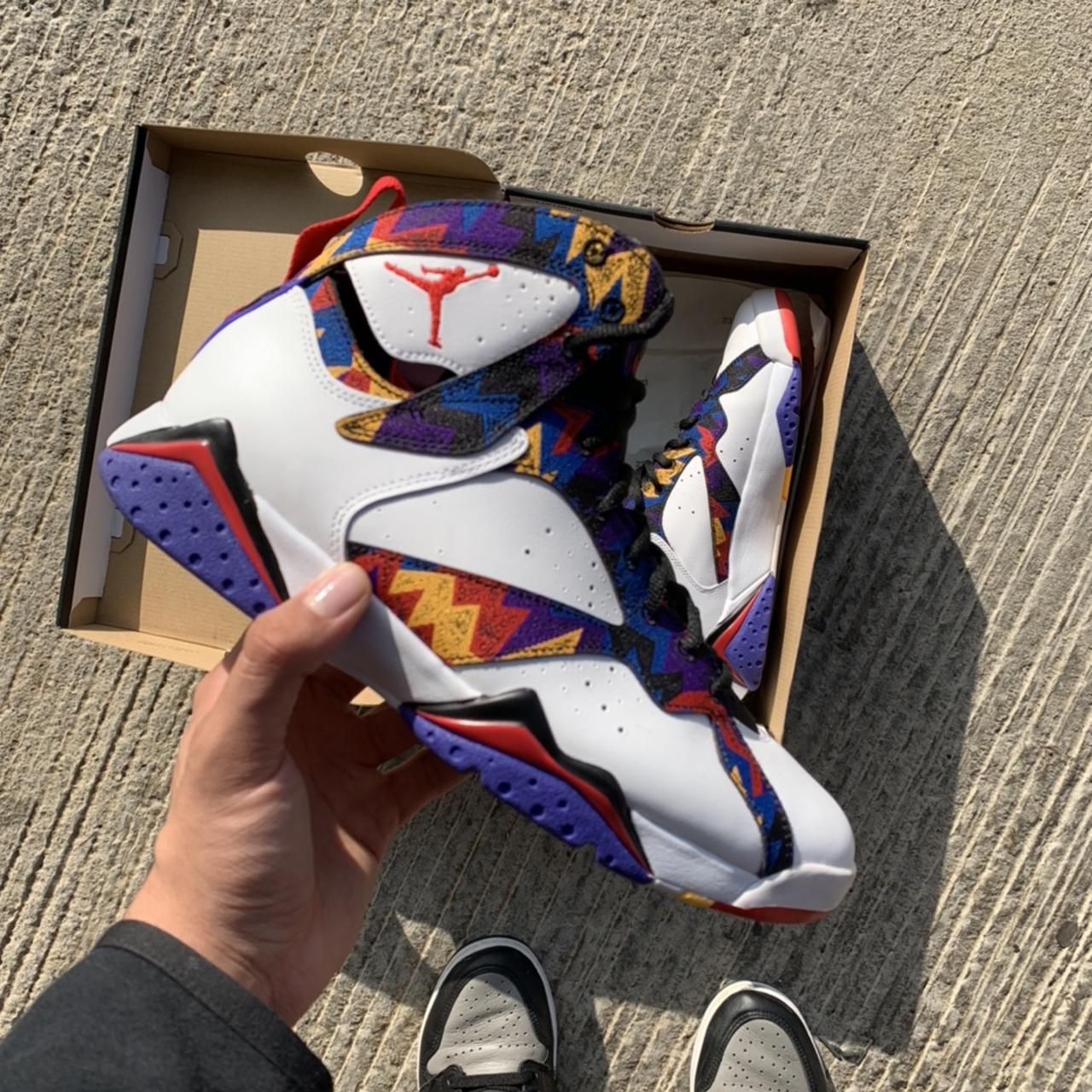 Jordan 7 Retro “Ugly Sweater” UK 9. - Depop