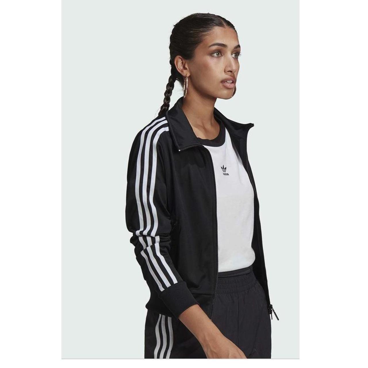 Adidas Women's Black and White Jacket | Depop