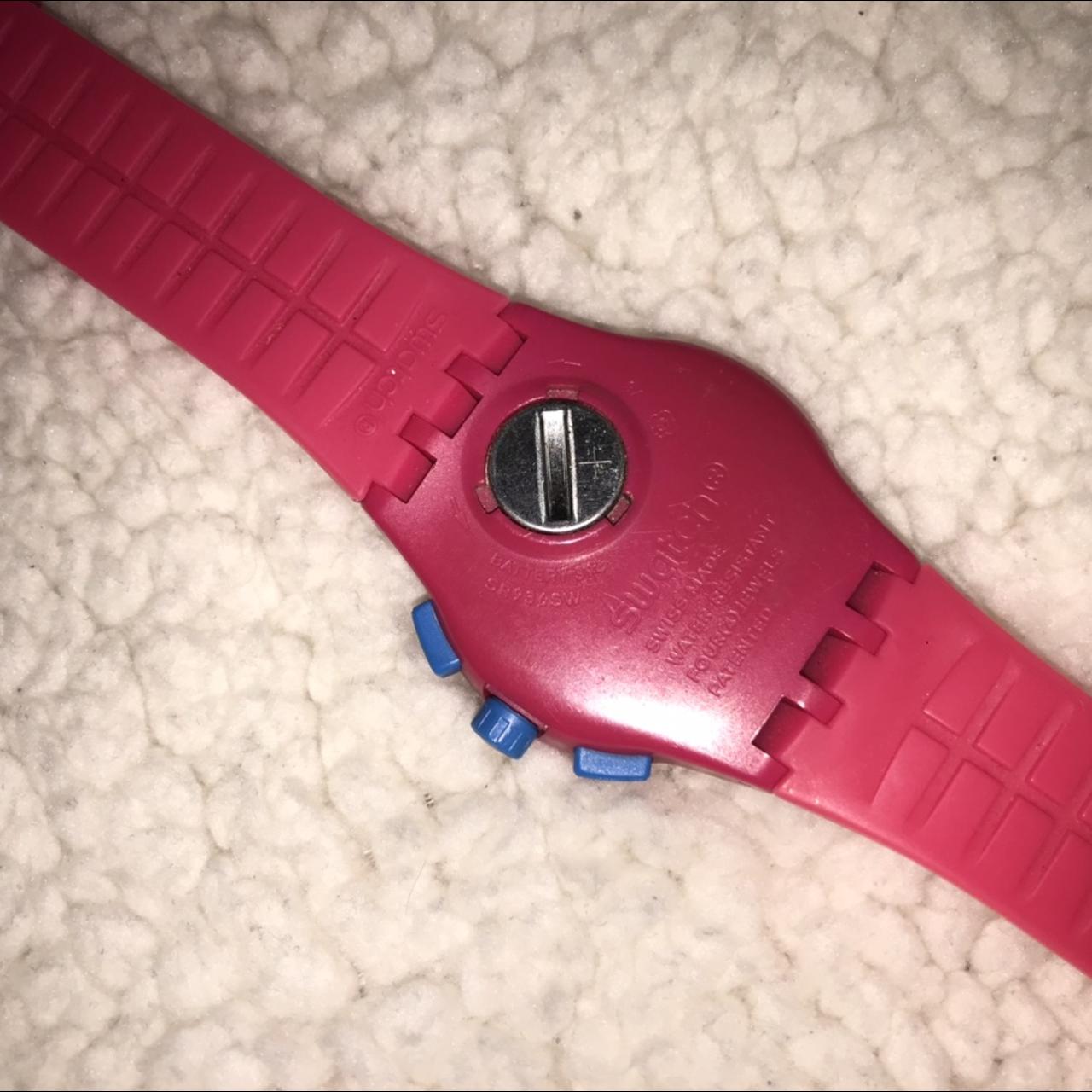 Pink Swatch Watch #pink #swatch #watch #swatchwatch... - Depop