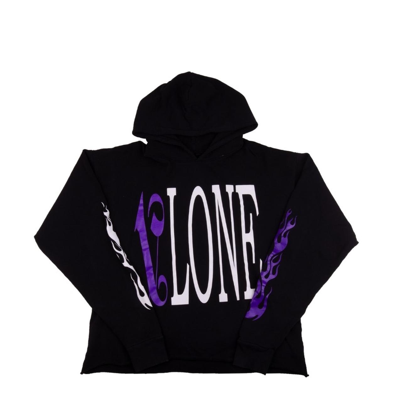 BULK price=260€ vlone x palm angels hoodie purple... - Depop
