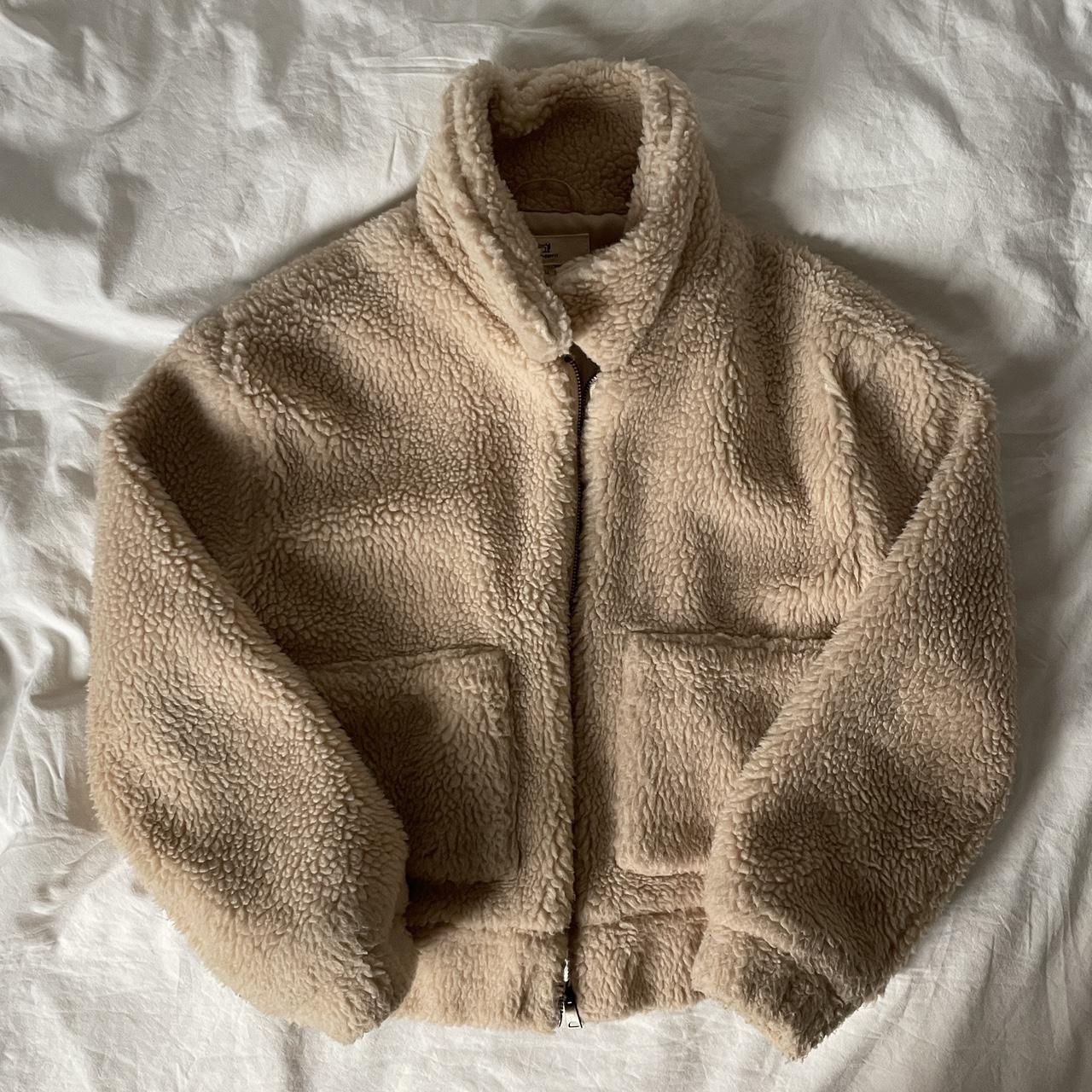 Teddy Sherpa coat jacket, size small, worn once so... - Depop