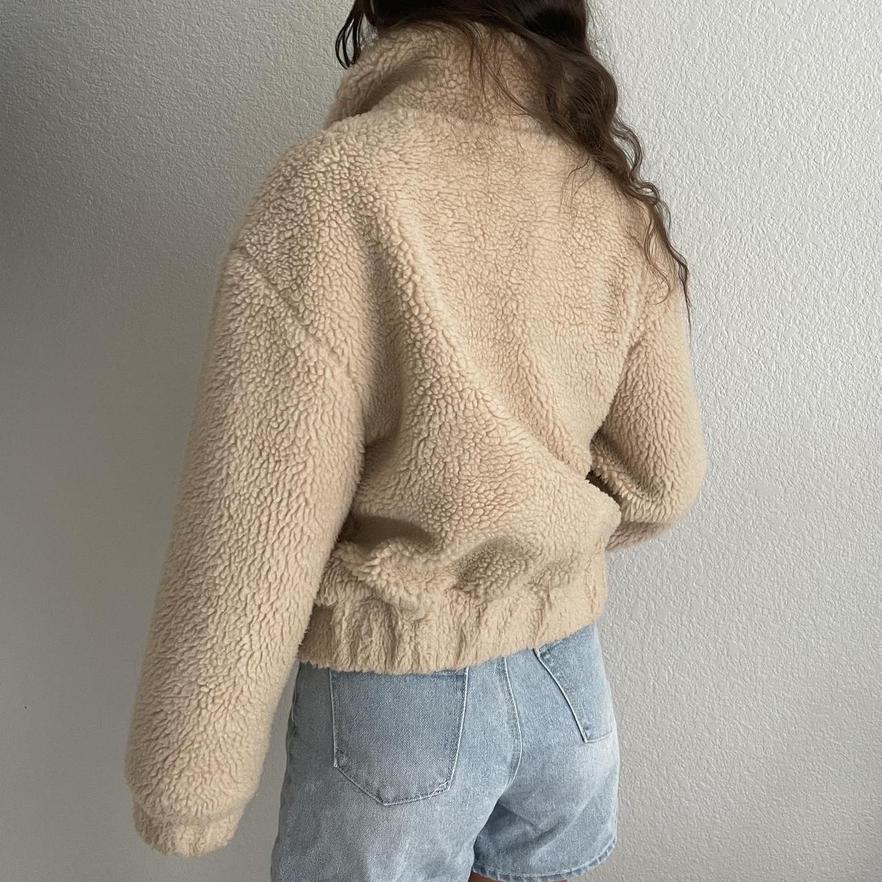 Teddy Sherpa coat jacket, size small, worn once so... - Depop