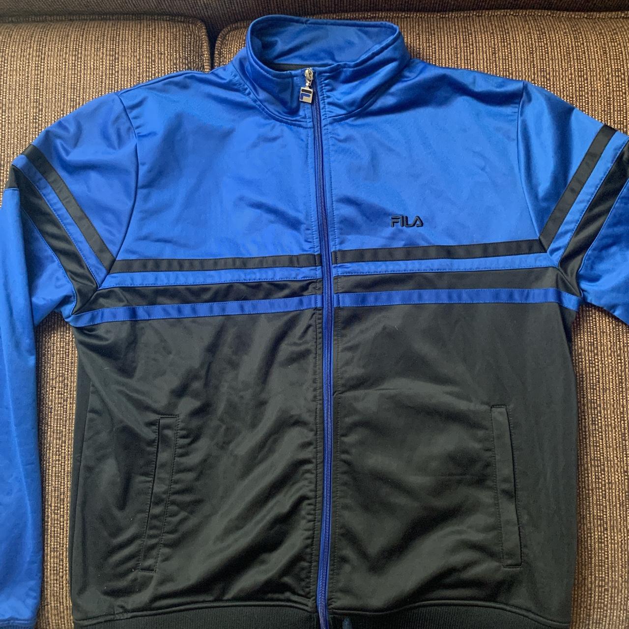 FILA track jacket zip up size L condition 9/10 #fila... - Depop