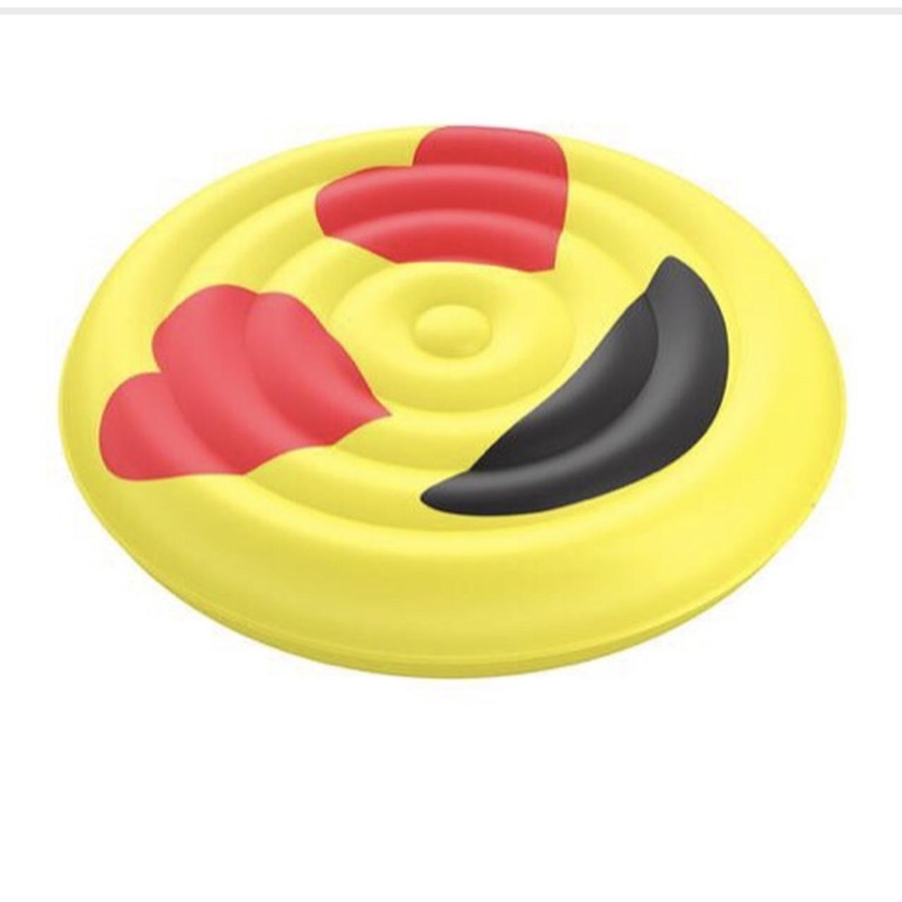 Heart emoji pool float brand new L: 59.1” (150cm)... - Depop