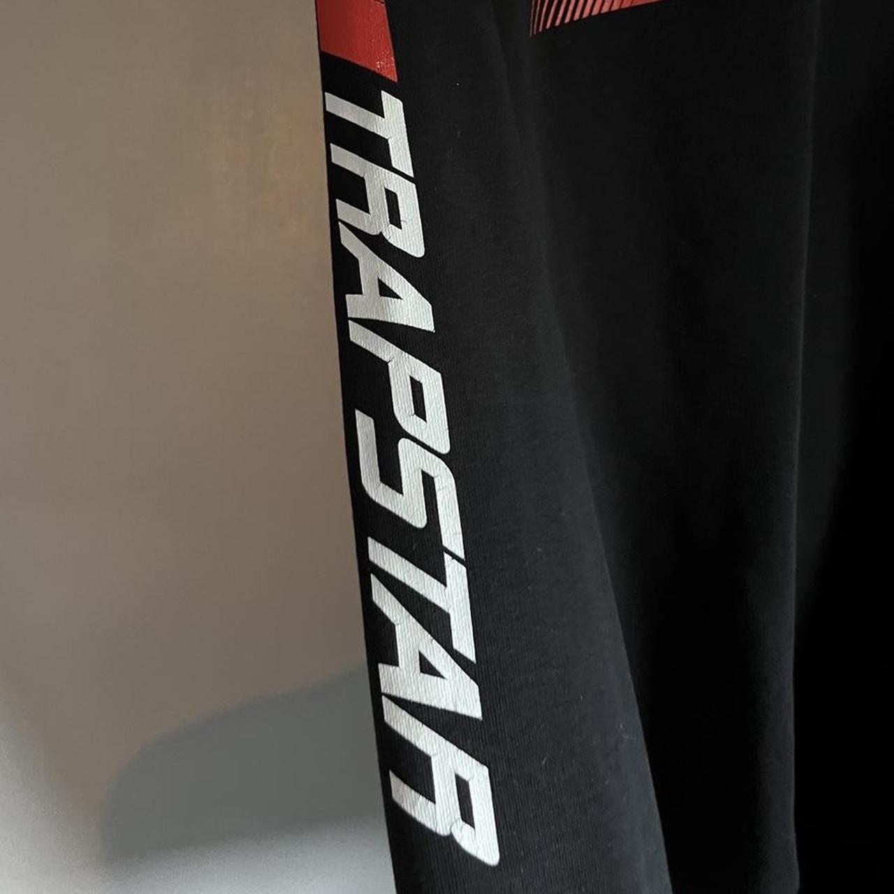 Trapstar Black Jumper with double screen print... - Depop