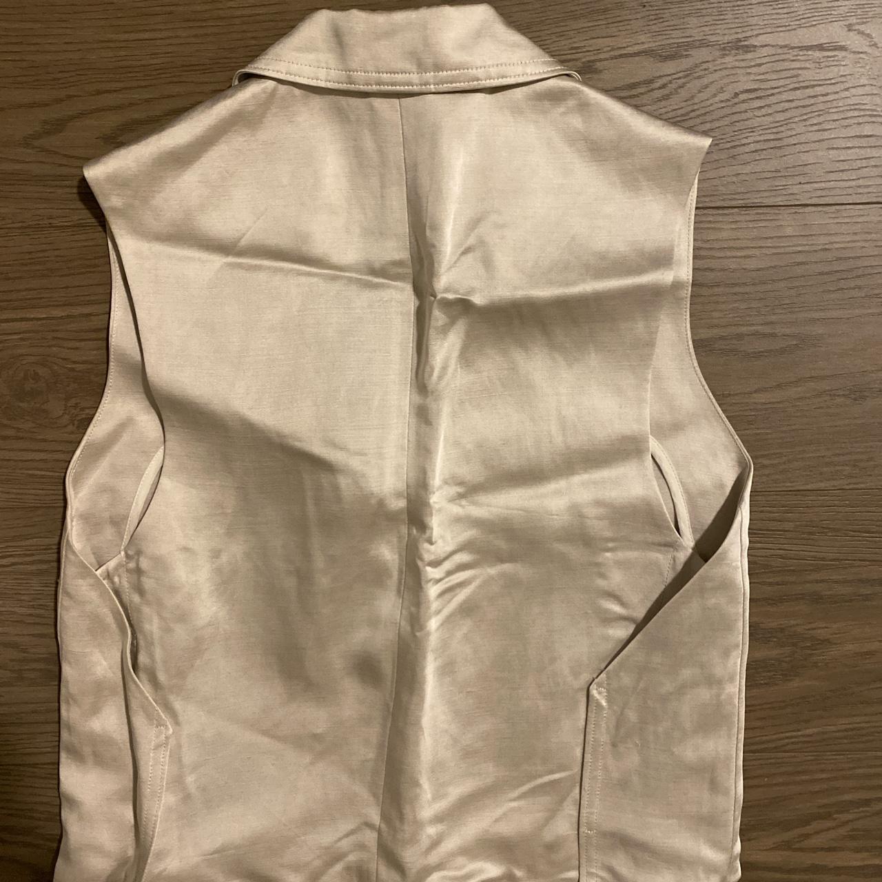 COS Women's Silver and Grey Cardigan | Depop