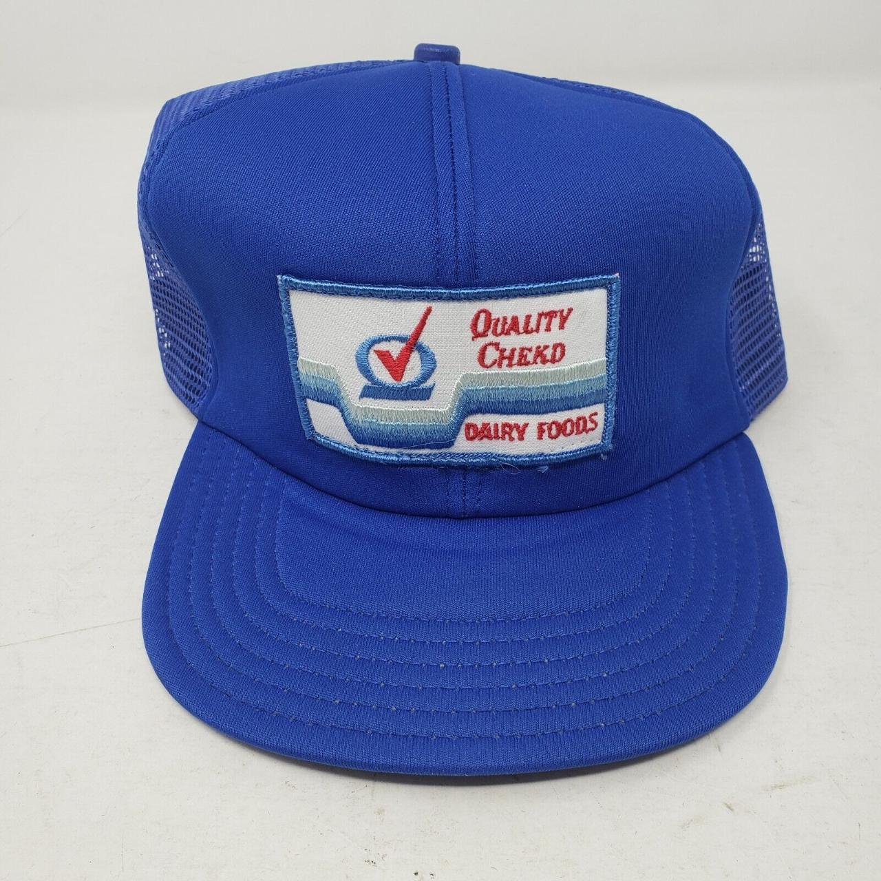 Vintage Quality Chekd Dairy Foods Snapback Baseball... | Depop