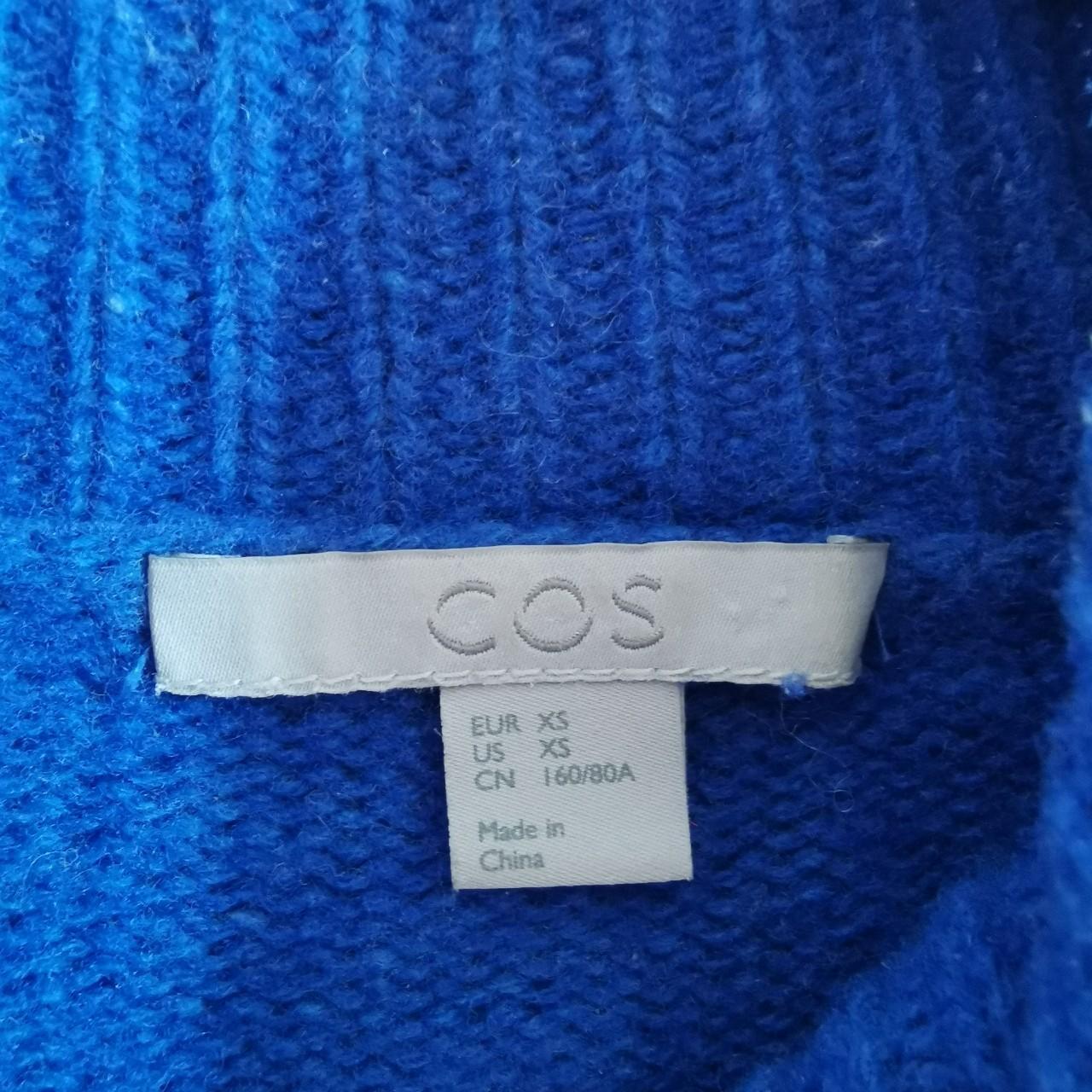 COS colbalt blue tunic dress 🔵 thick wool cashmere... - Depop