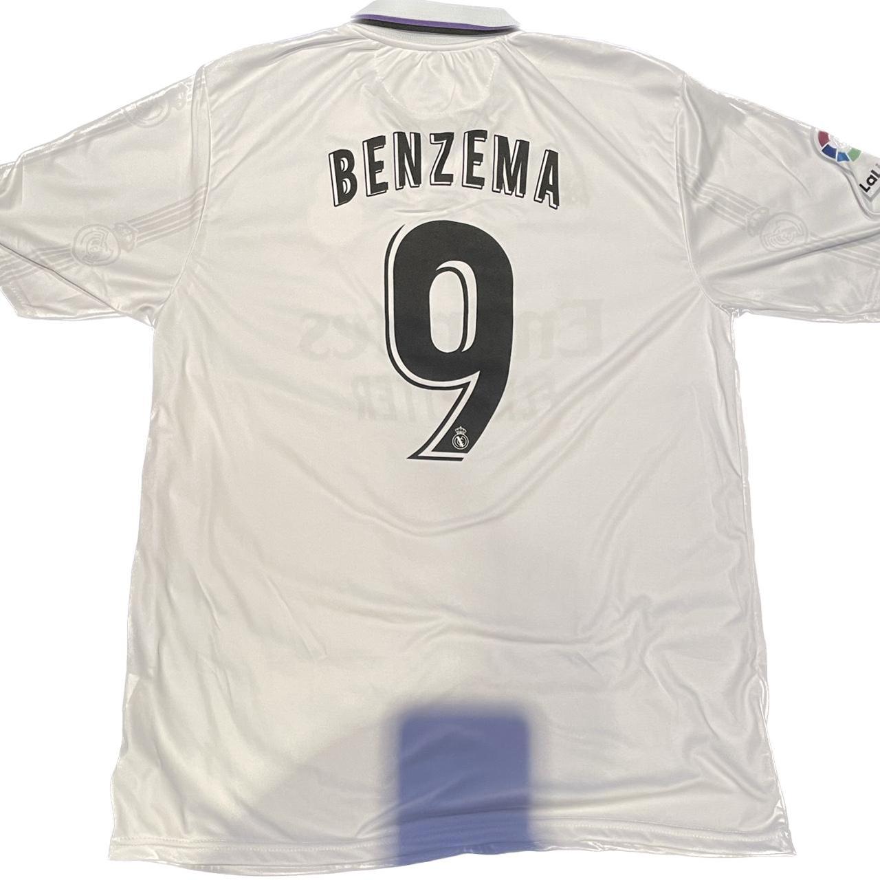 Real Madrid 2022/23 Benzema 9 Football Home kit... - Depop