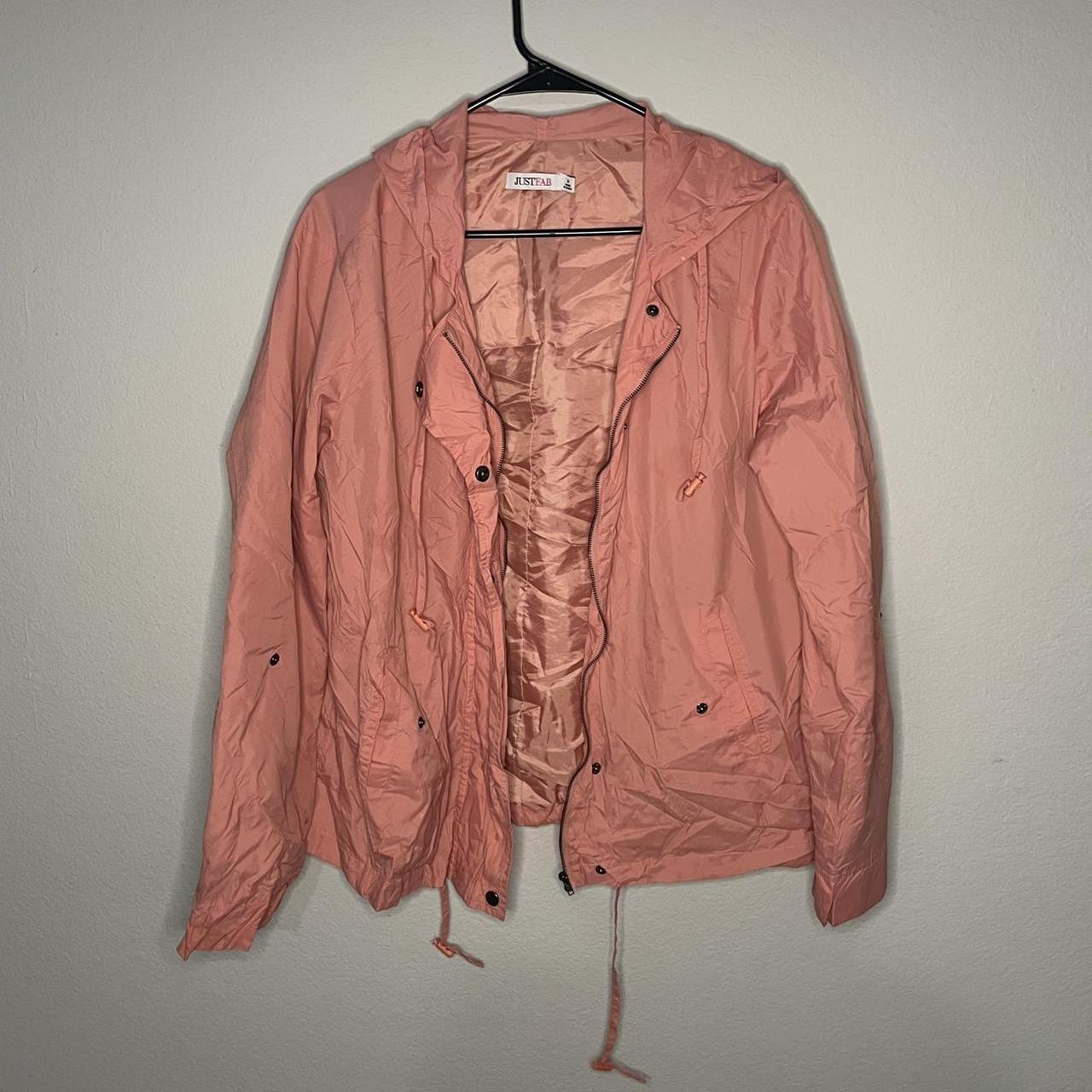 Light pink lightweight rain jacket. Super cute, yes... - Depop