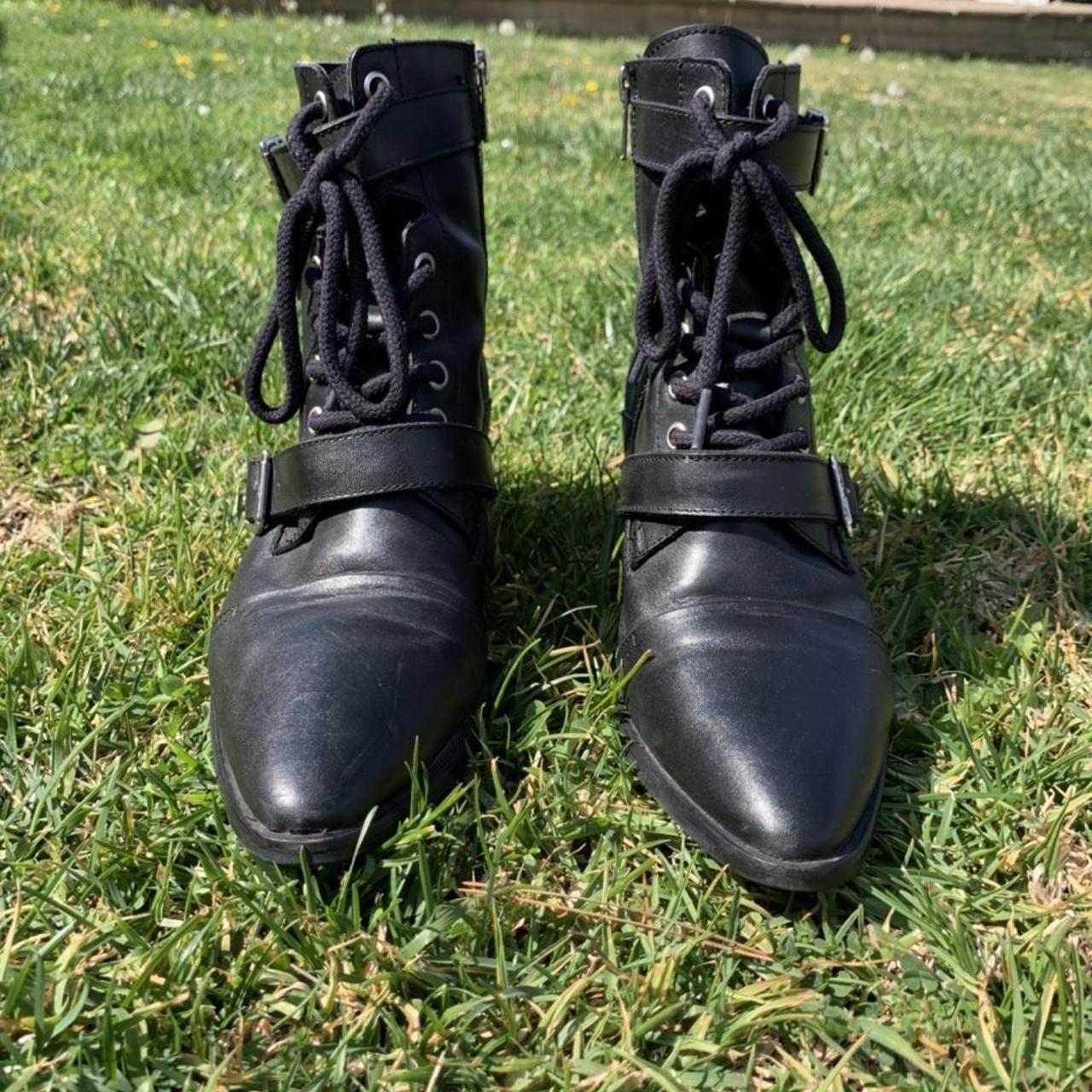 🖤🩸Black goth coven boots 🖤🩸 Artisan by zigi... - Depop