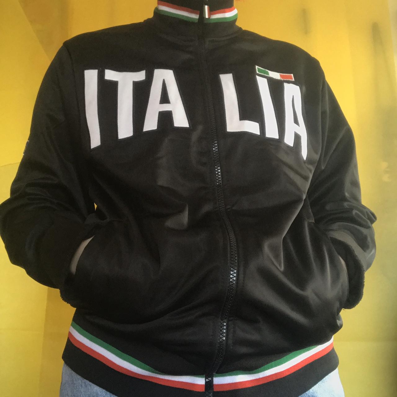 Authentic italian track jacket ! originally from... - Depop