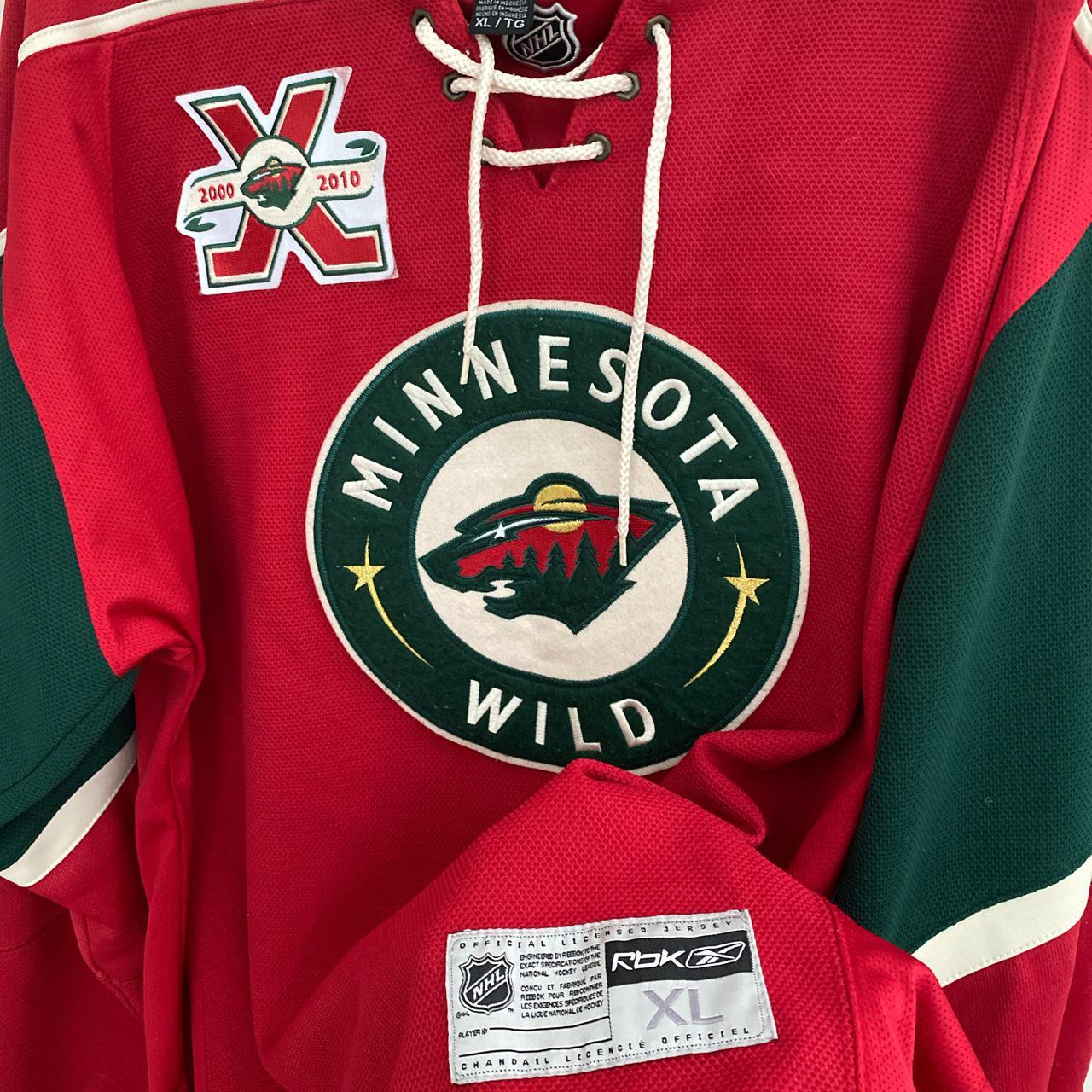 Vintage 2010 Minnesota Wild hockey jersey by Reebok... - Depop