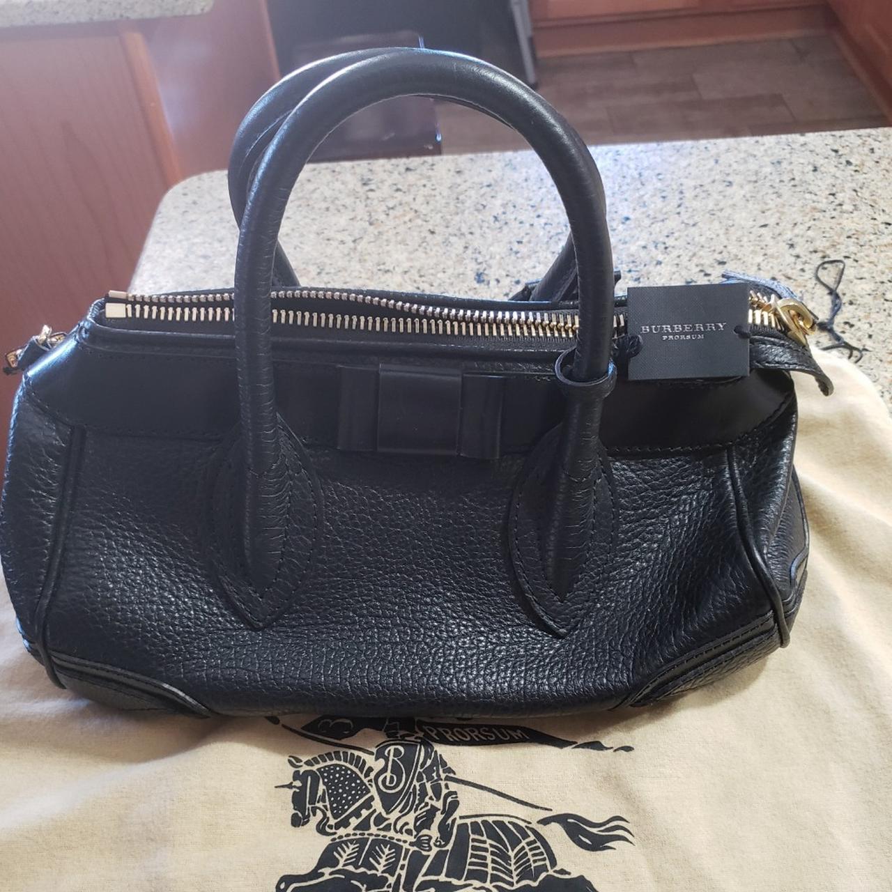 Burberry London black leather handbag NWT. Retail... - Depop