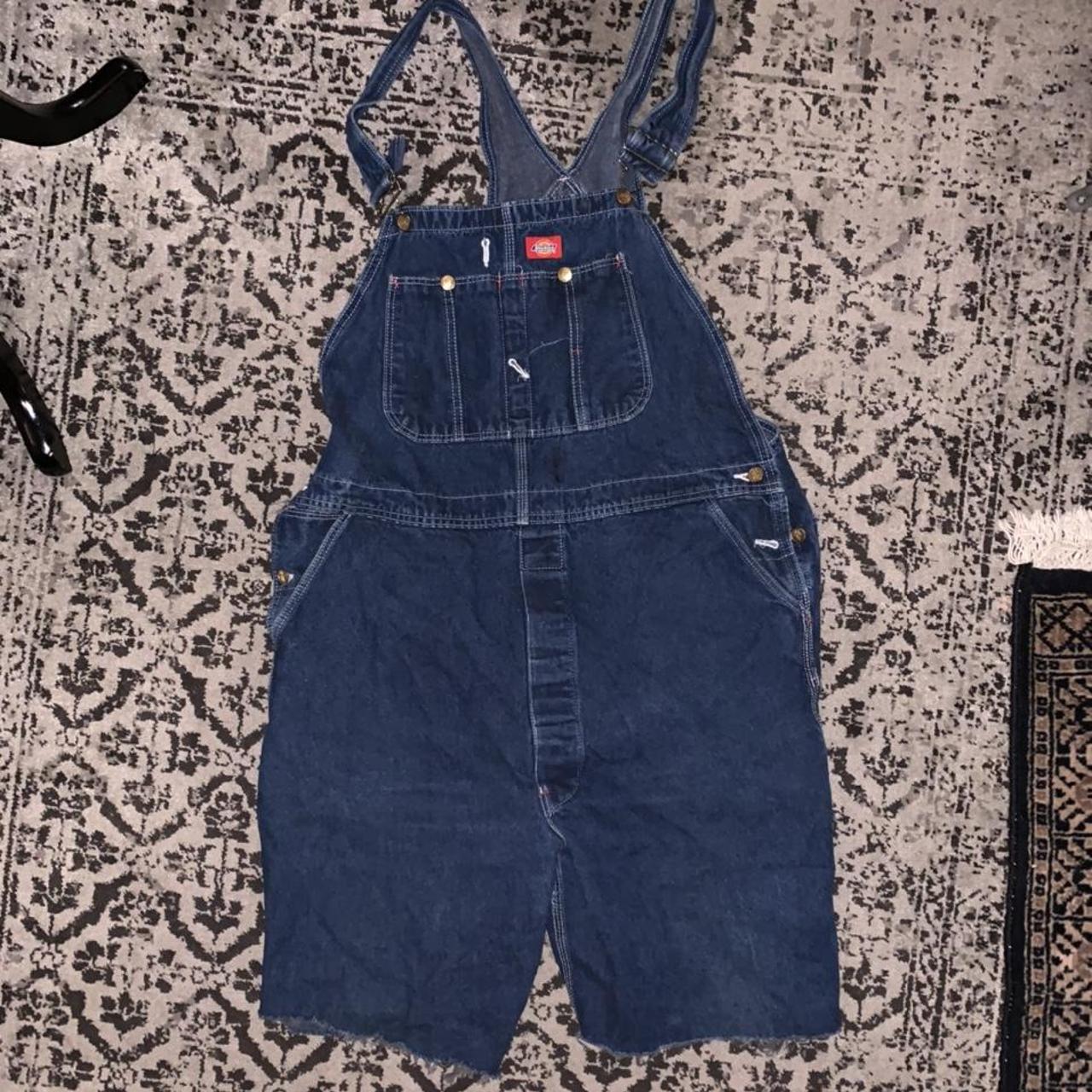 OVERSIZED VINTAGE DICKIES OVERALL JORTS - Depop