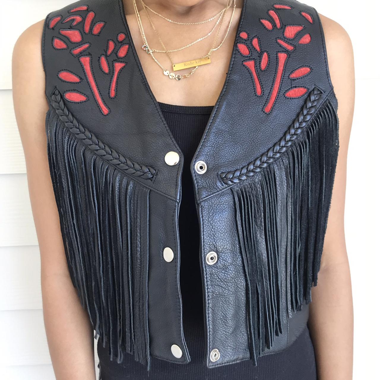 Mc Clintock Heritage collection fringe leather vest.... - Depop
