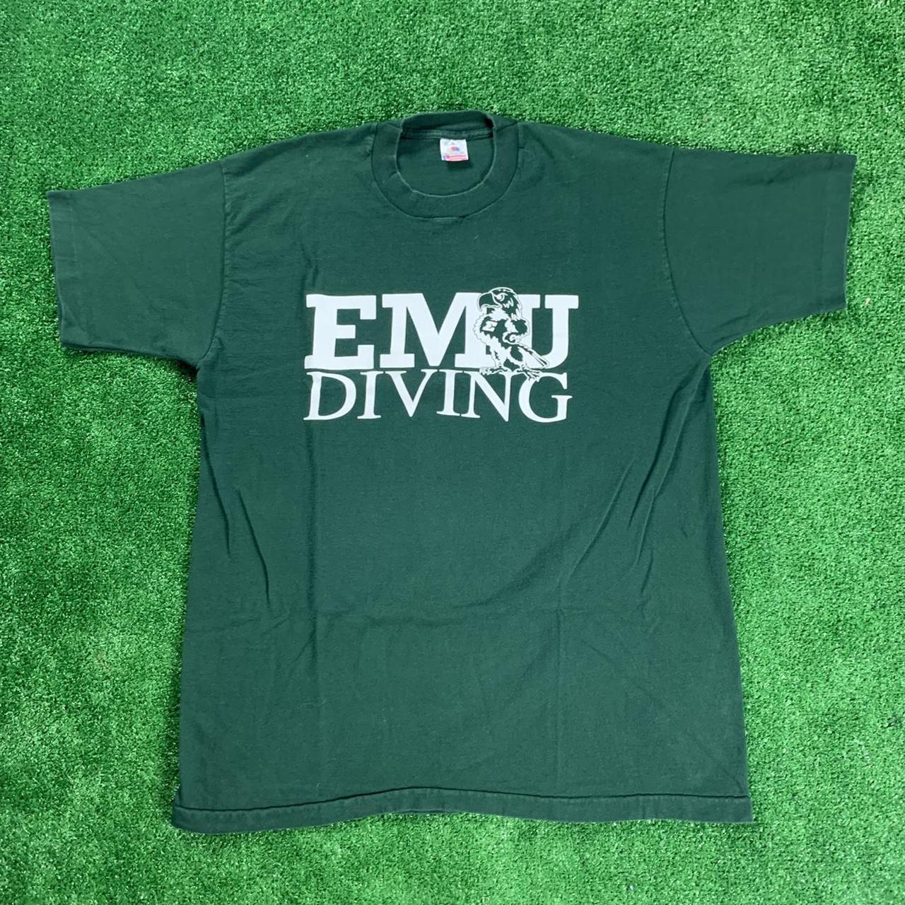 EMU Eastern Michigan University diving vintage made... - Depop