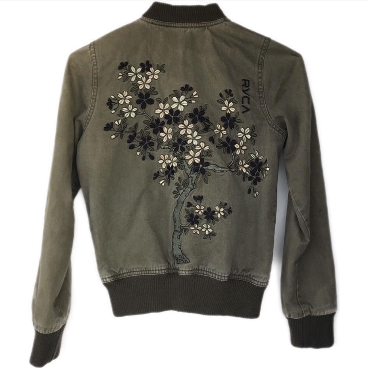 RVCA artist network program, embroidered jacket,... | Depop