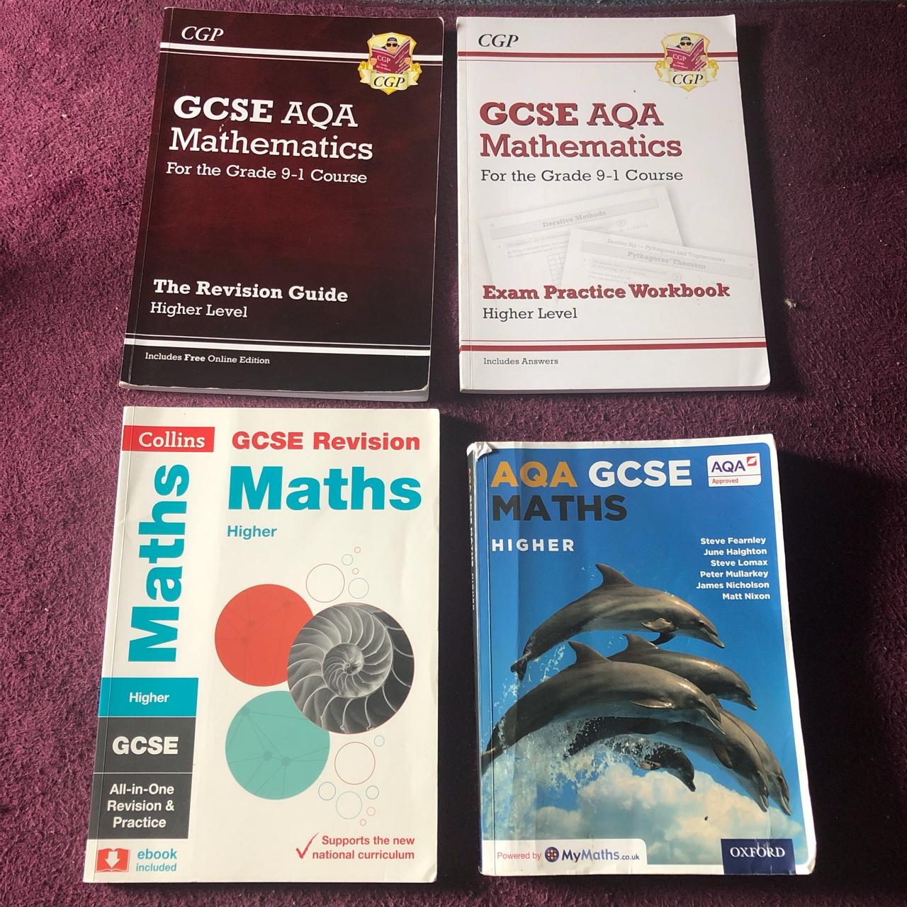 GCSE MATHS REVISION GUIDES - CGP AQA Higher... - Depop