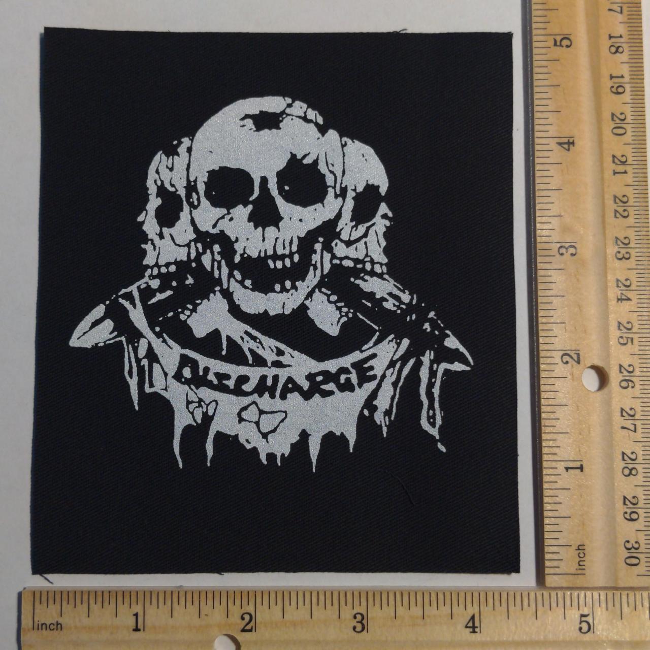 DISCHARGE SKULLS punk d beat crust patch strong... - Depop