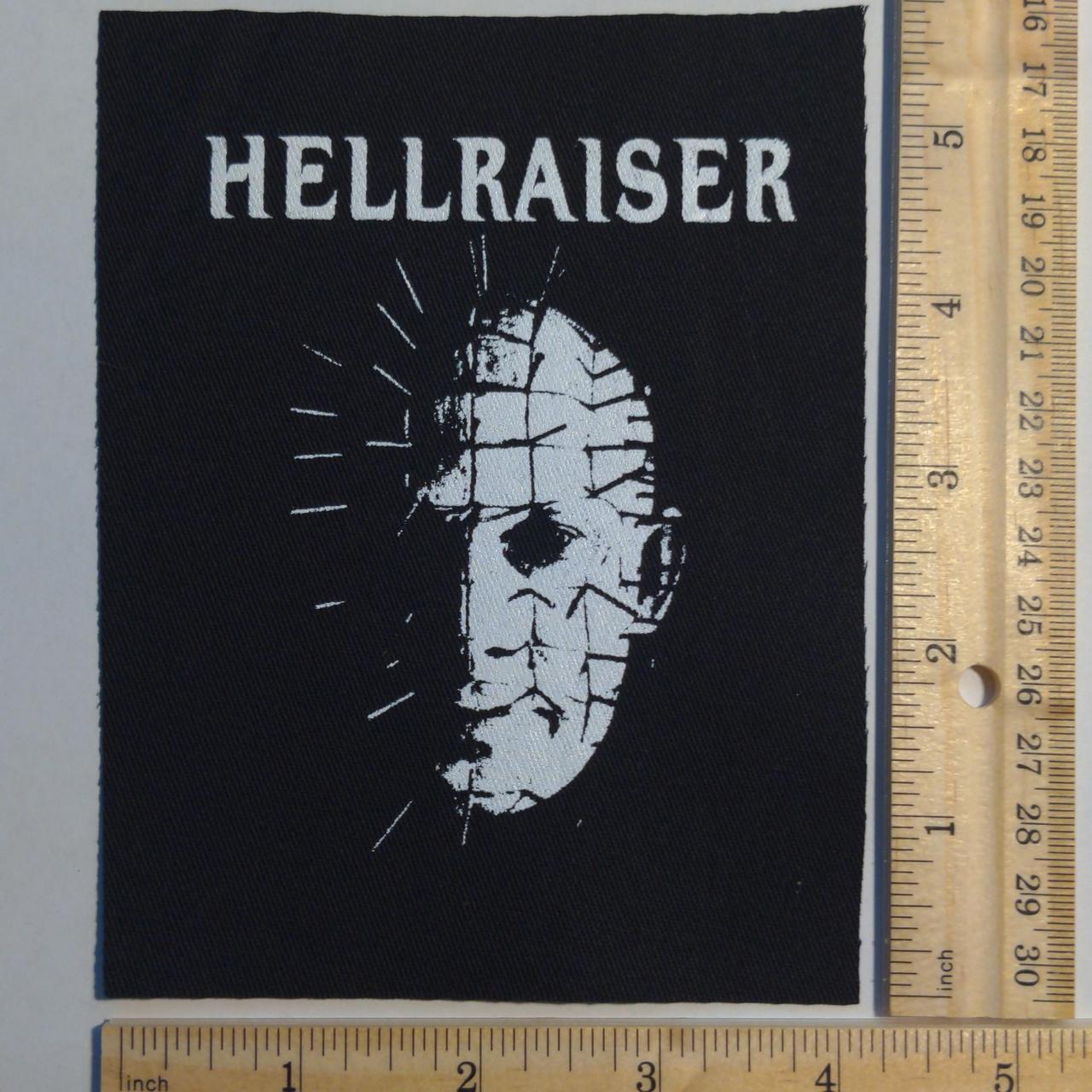 HELLRAISER horror movie pinhead patch strong black... | Depop