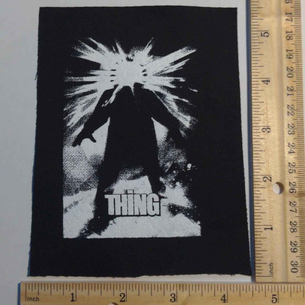 THE THING horror movie patch strong black cloth... - Depop