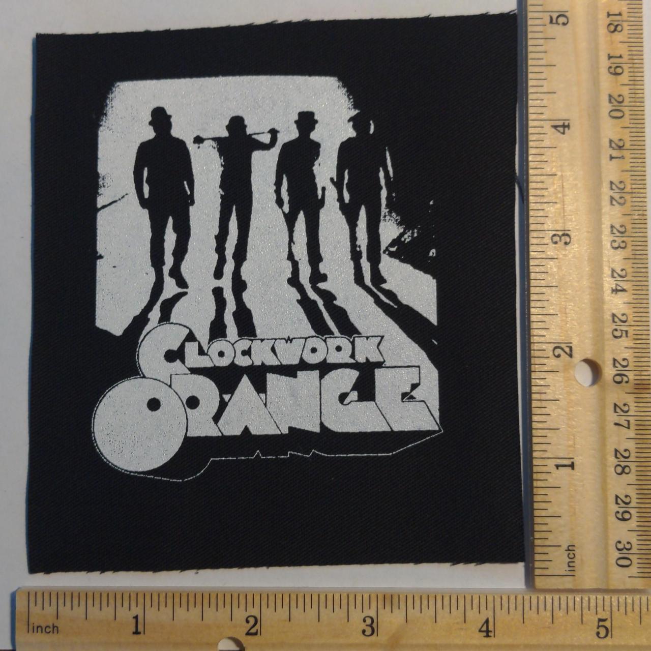 Clockwork orange patch horror movie strong black... | Depop
