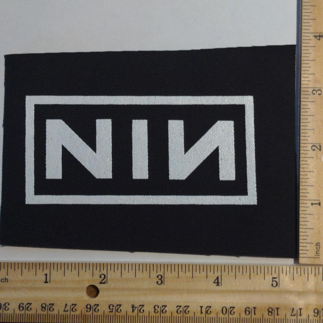 NINE INCH NAILS nin logo industrial goth patch... - Depop