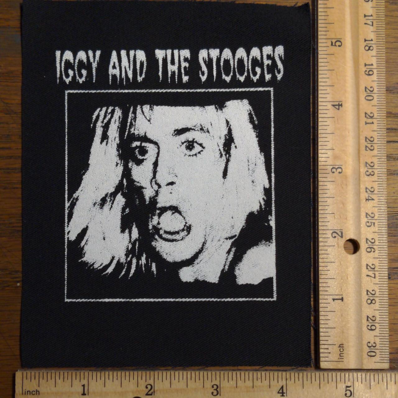 IGGY AND THE STOOGES patch punk rock strong black... | Depop