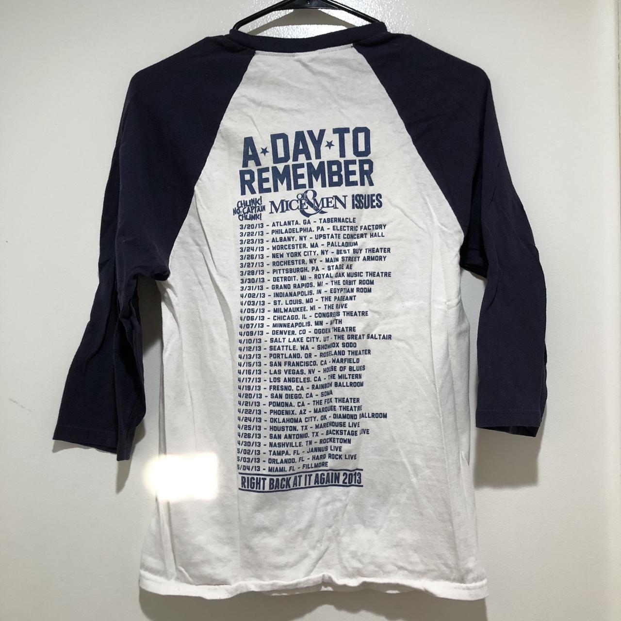 A DAY TO REMEMBER TOUR RAGLAN SHIRT #adtr... - Depop