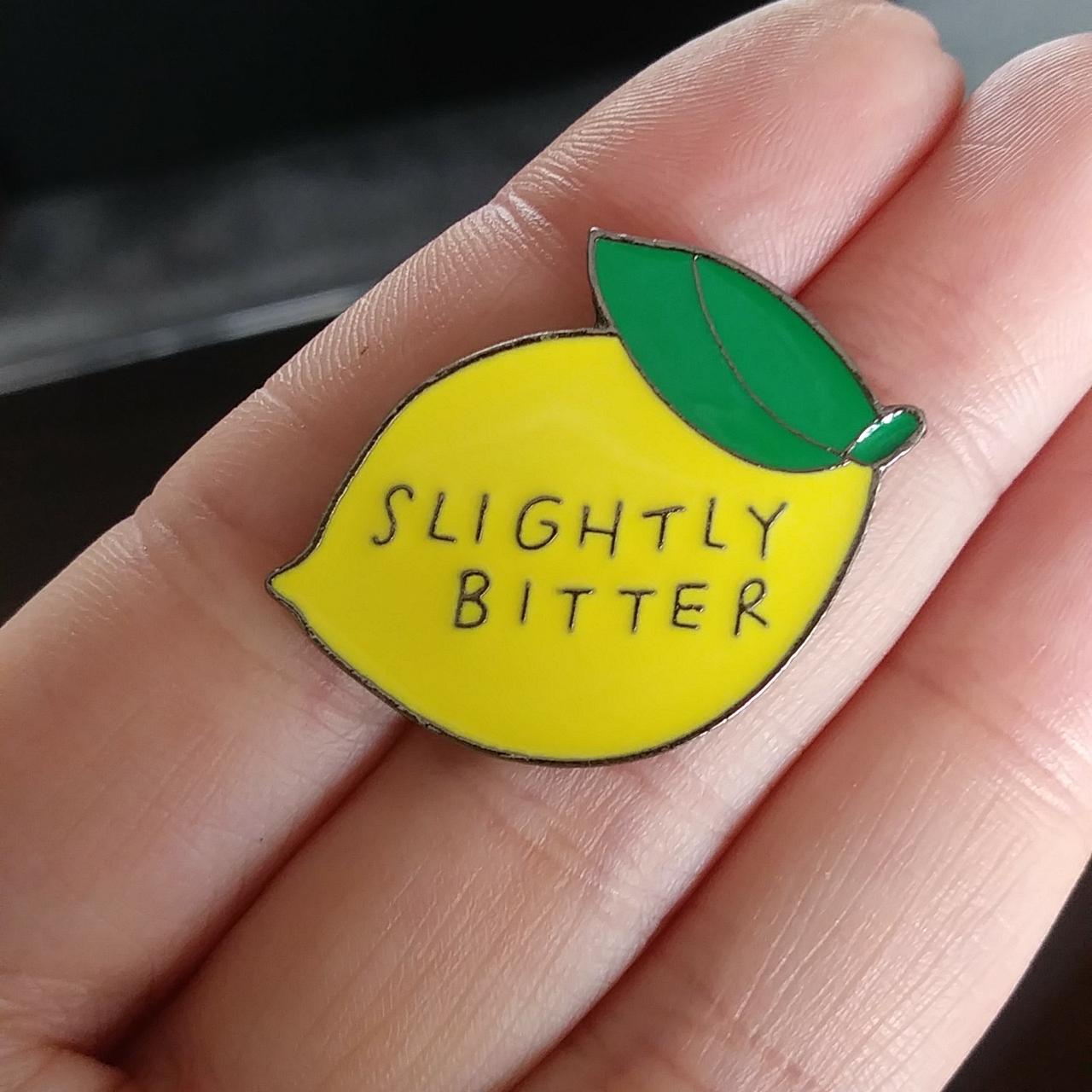lemon enamel pin badge #lemon #enamelpin #pin... - Depop