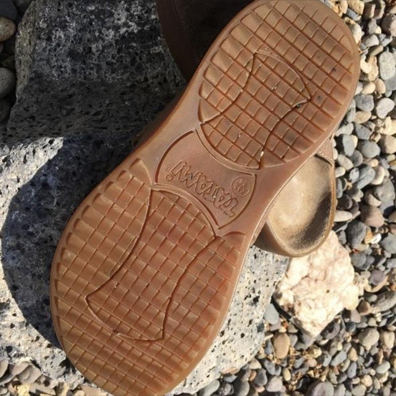 Birkenstock Tatami Brown corduroy and leather clogs... | Depop