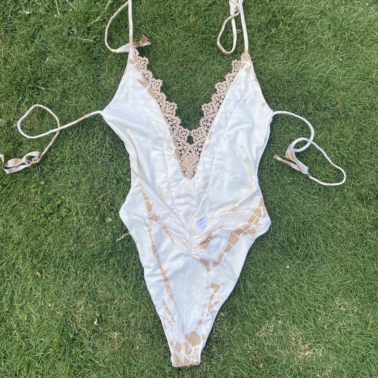 Blue Life one piece Blue Life Swim crochet one... - Depop