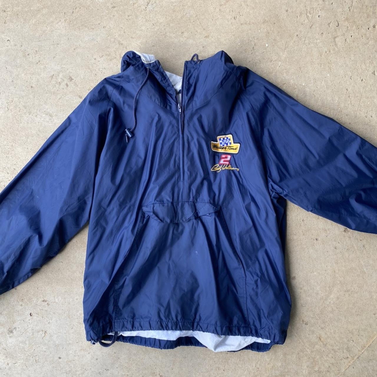 90s racing windbreaker really groovy brought at a... - Depop