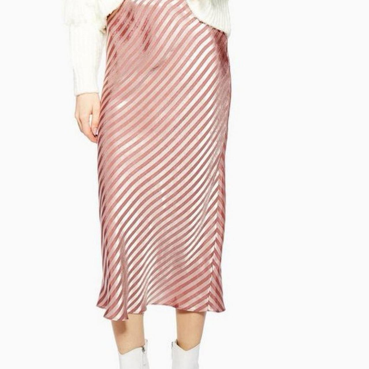 Topshop Satin Summer Skirt Size 10 Only Been Worn Depop