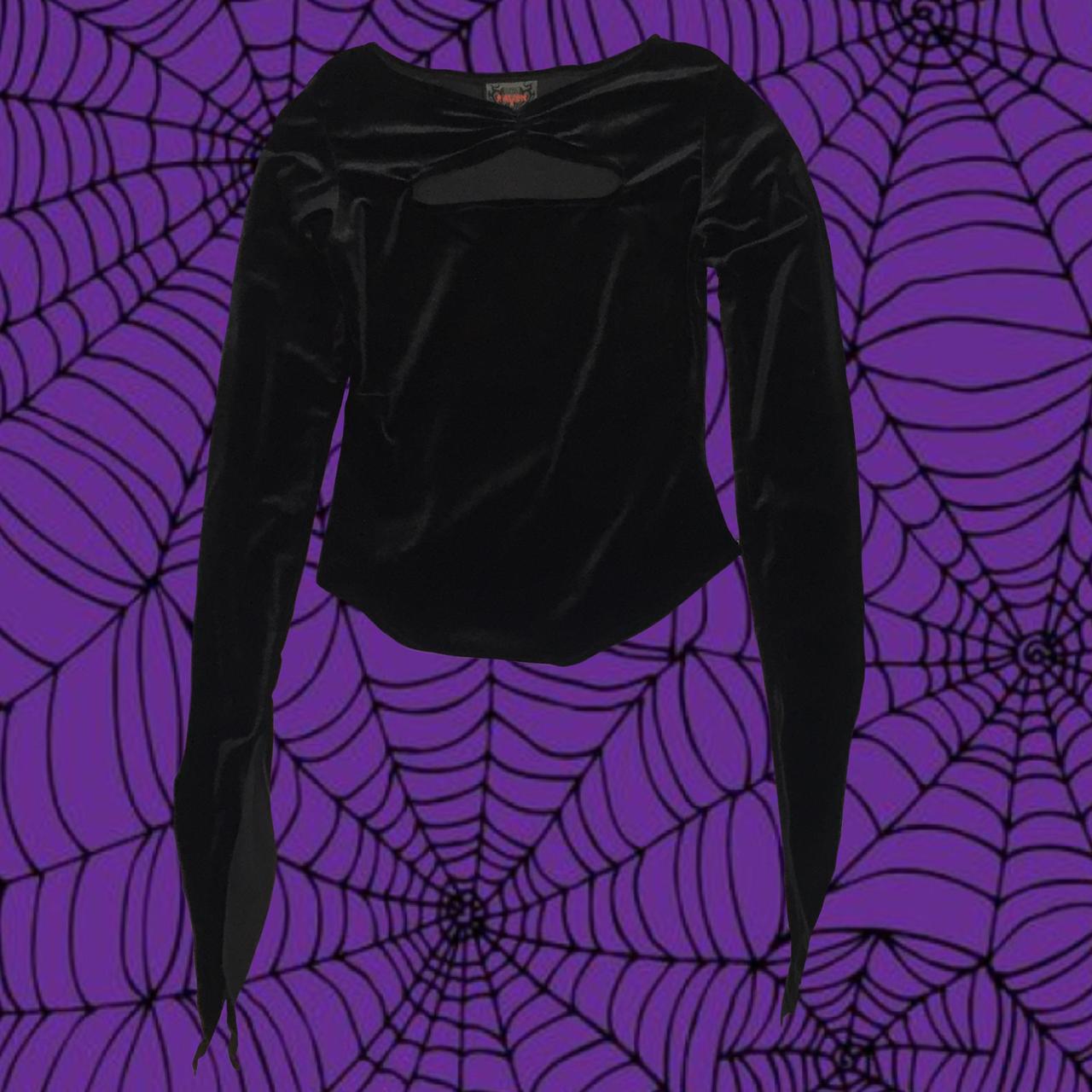 🕸🕷 GOTHIC VELVET KEYHOLE TOP BY RAVEN 🕷🕸 This top... - Depop