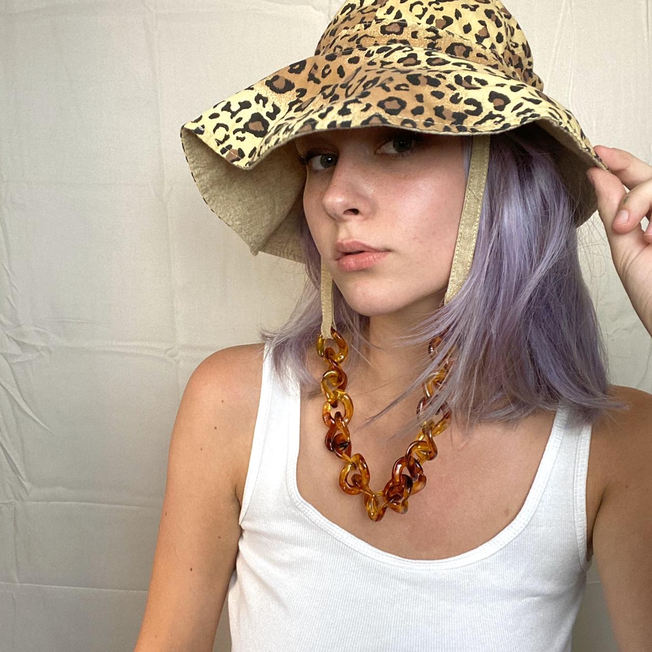 🌈Cheetah Print Hat🌈 Adorable cheetah hat! Plastic... - Depop