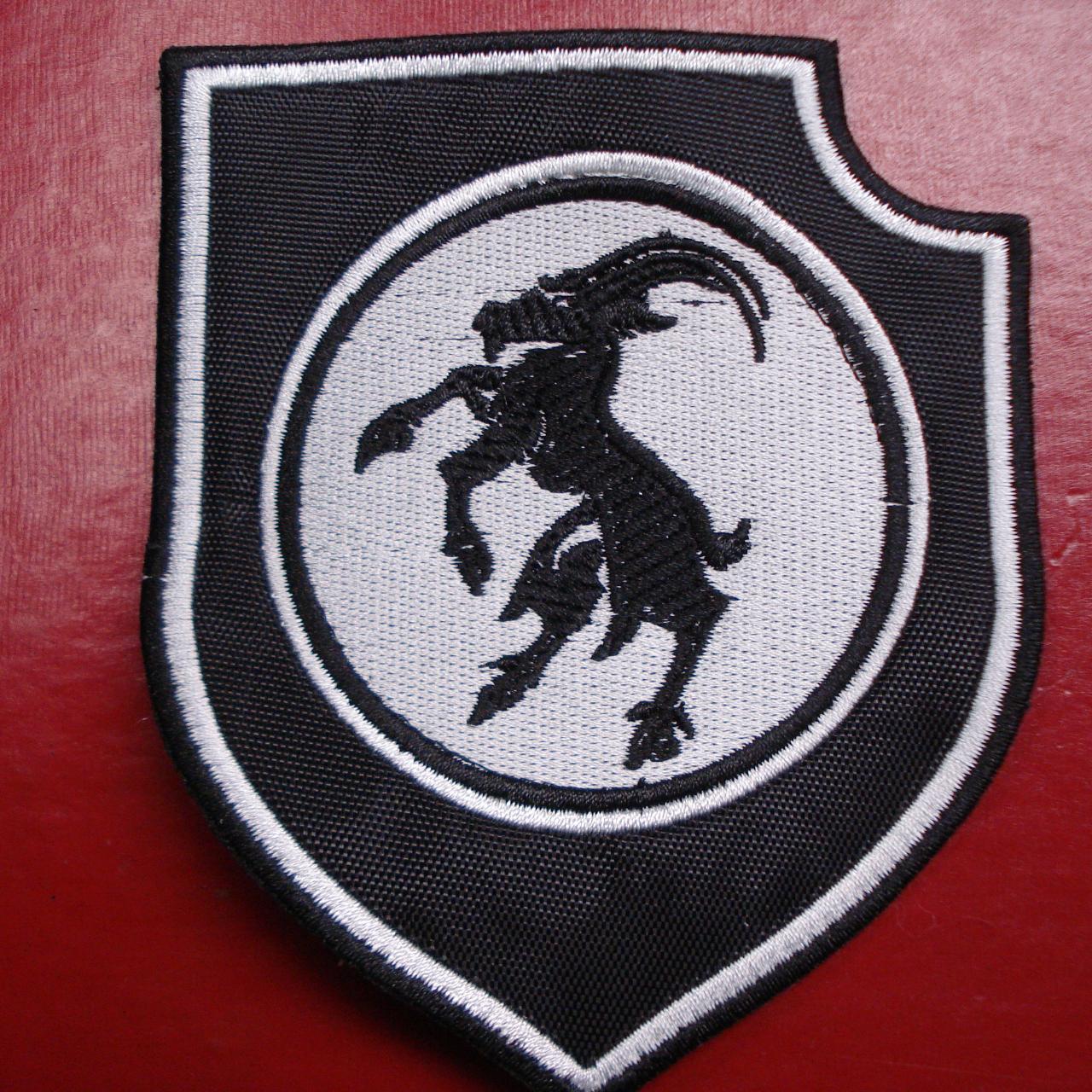 GOATMOON EMBROIDERED PATCH 3704 WAR BLACK... - Depop