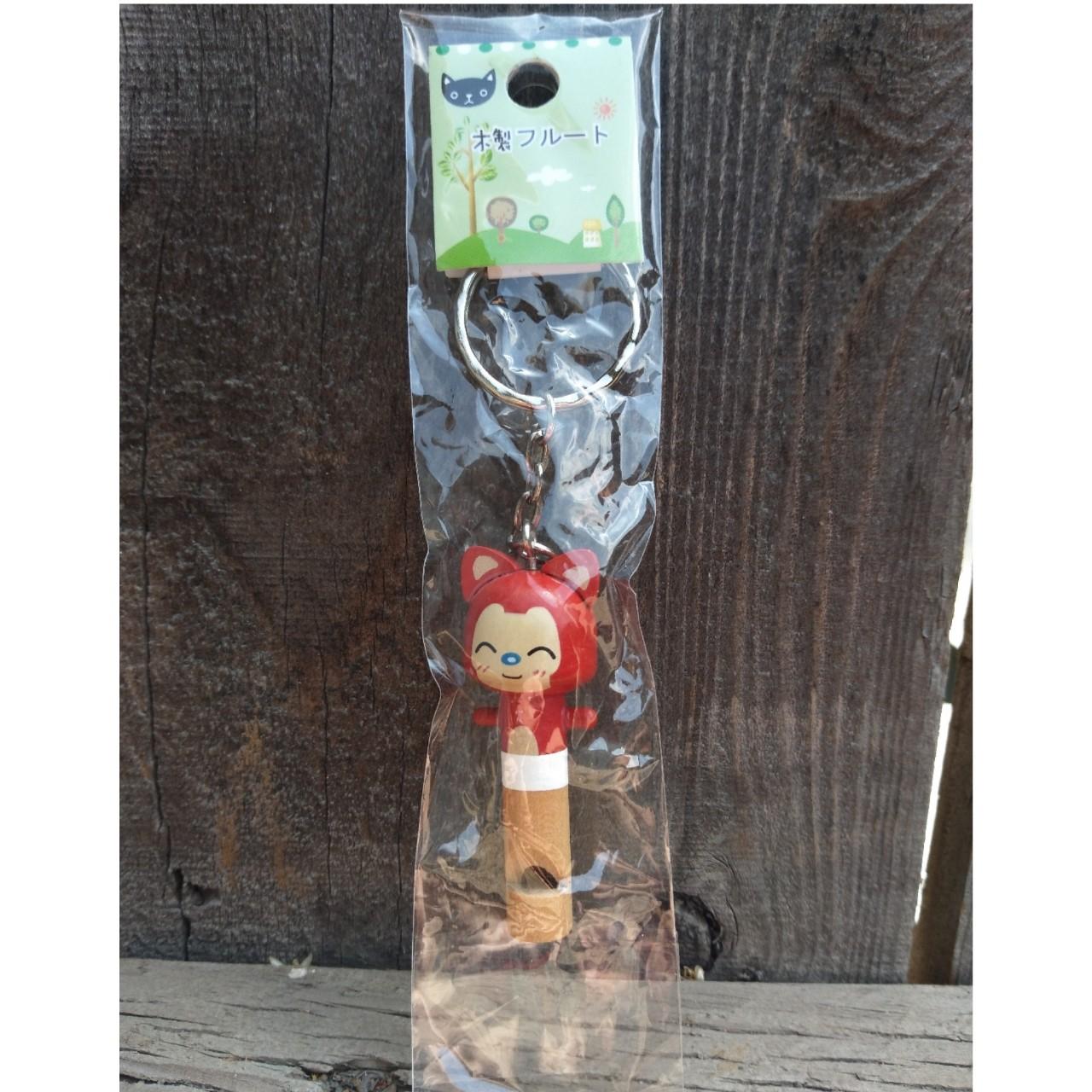 Cute little whistle red kitty keychain I have no... - Depop