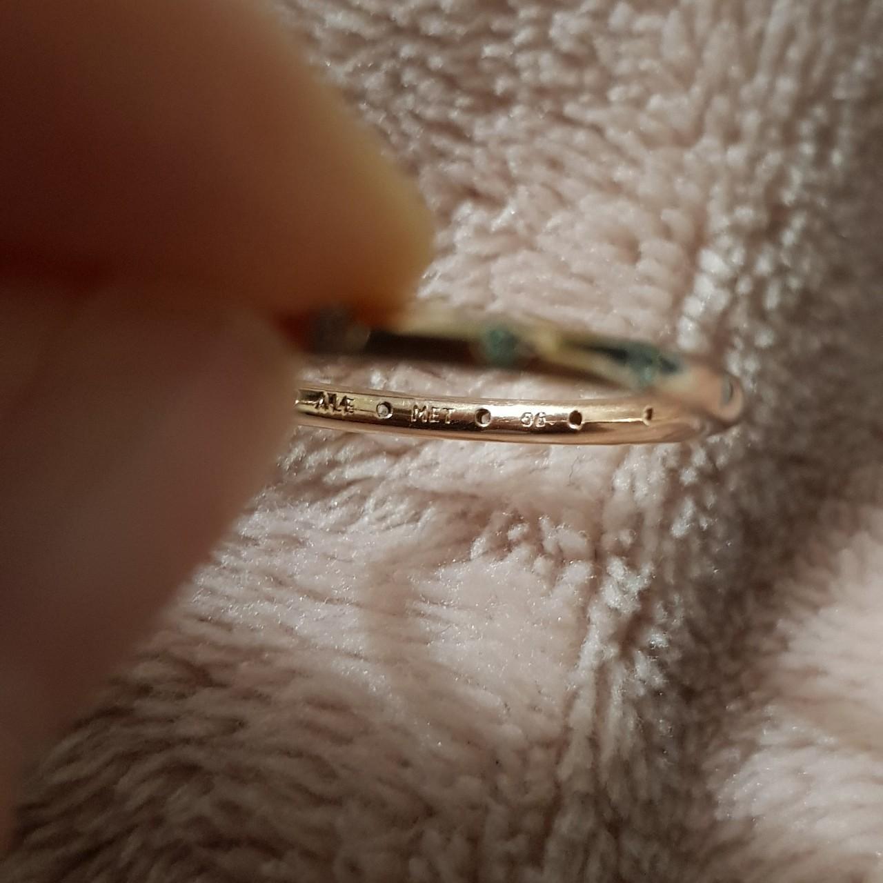 Pandora rose gold ring. "simple sparkling band" in... - Depop