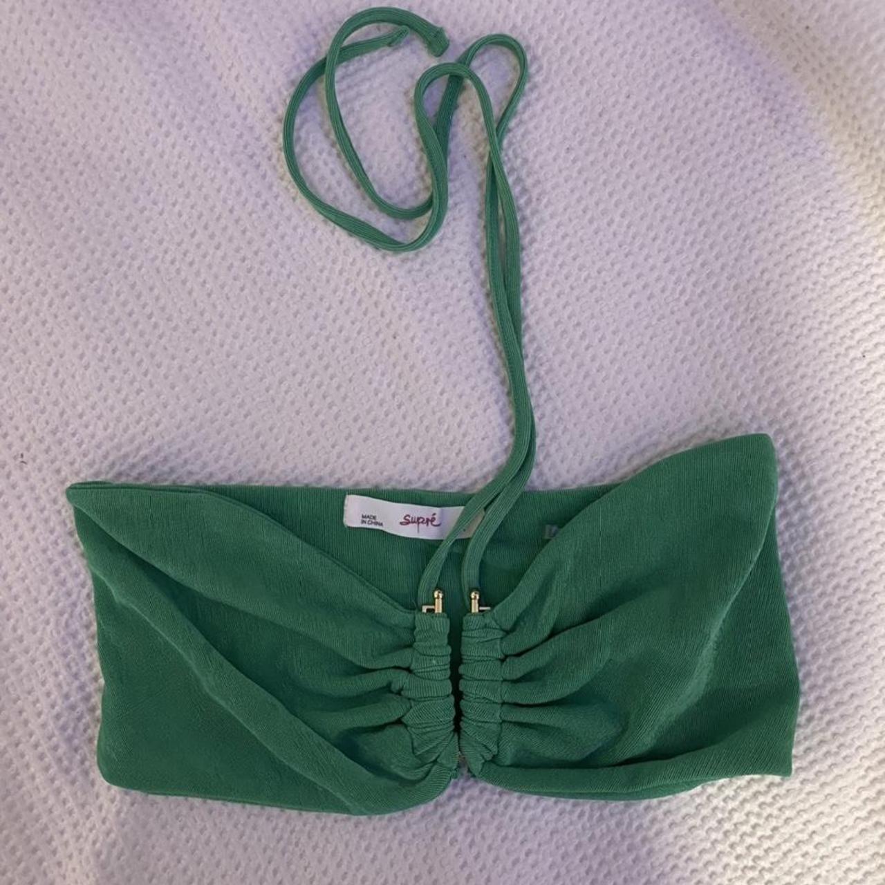 supre strapless/halter neck top!! #supre #croptop... - Depop