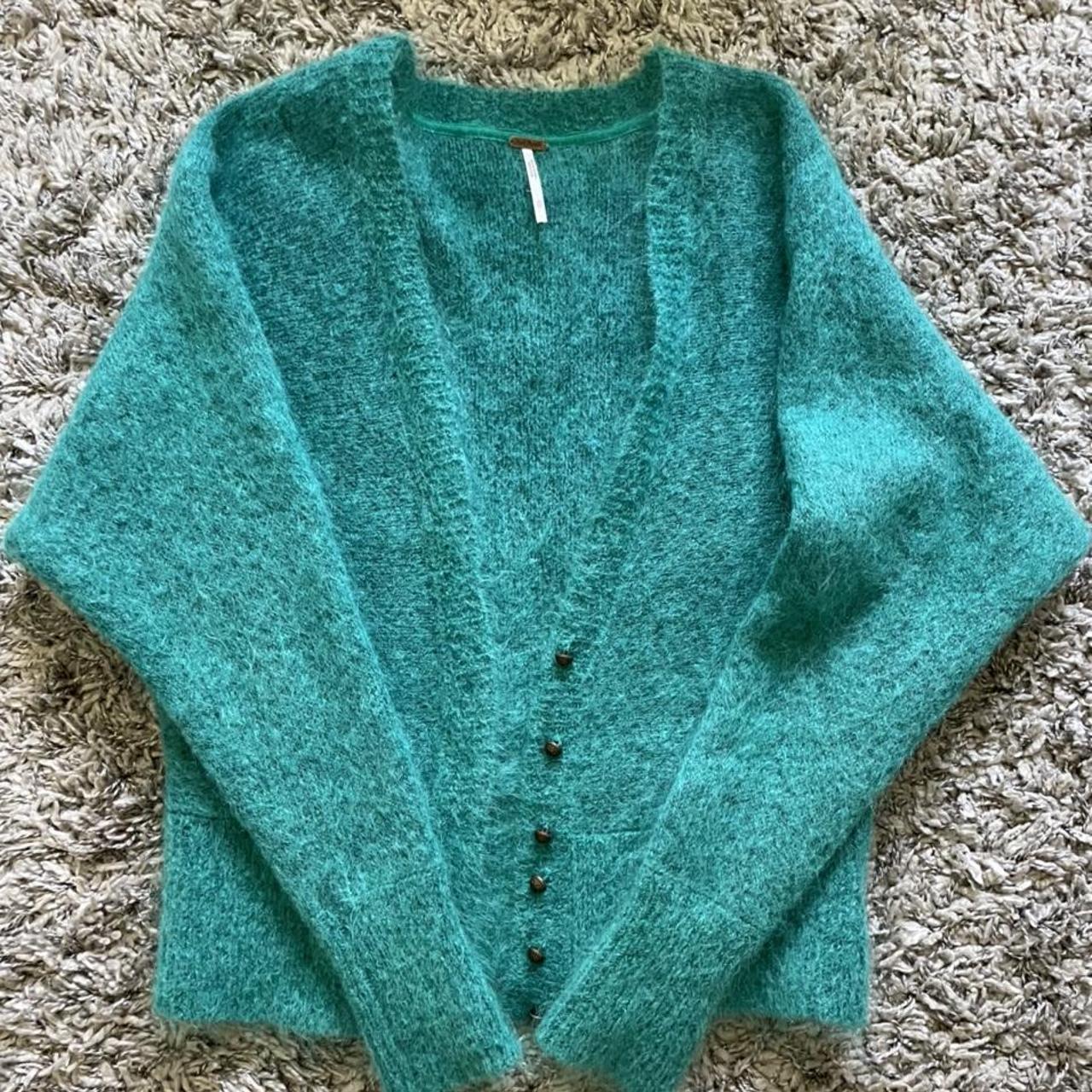 Cozy and fuzzy blue cardigan Brand New - Never... - Depop