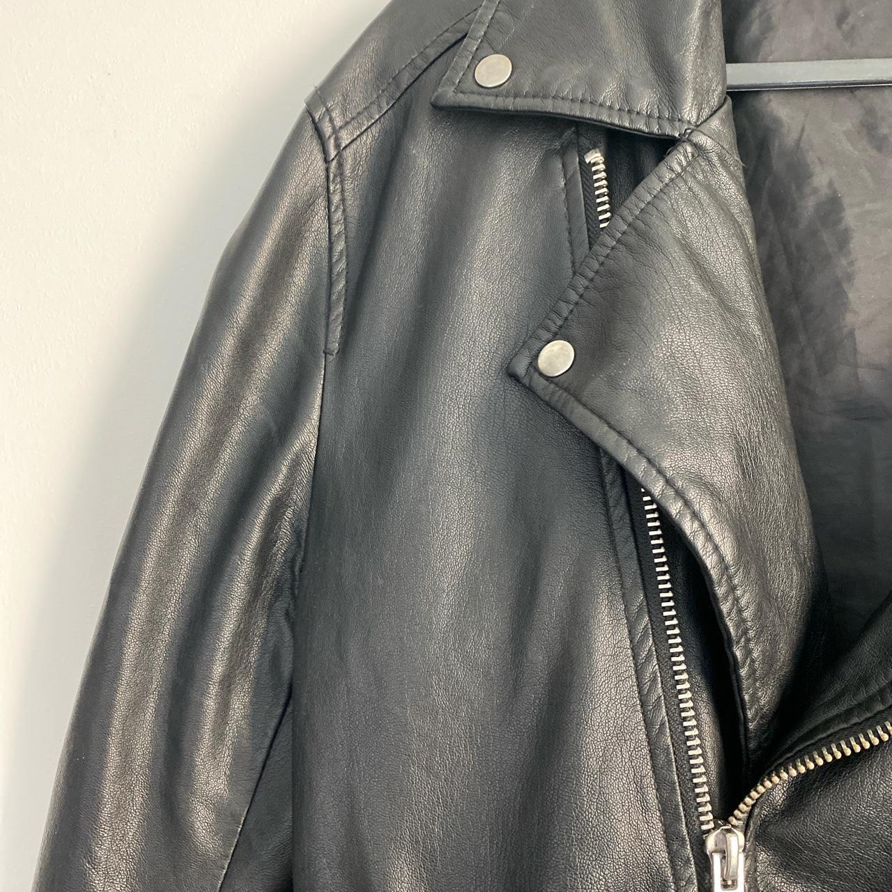 Pleather black jacket #black #pleather #jacket in... - Depop
