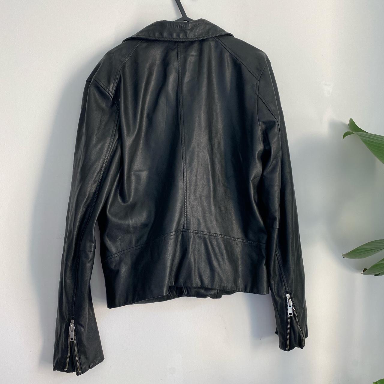Pleather black jacket #black #pleather #jacket in... - Depop