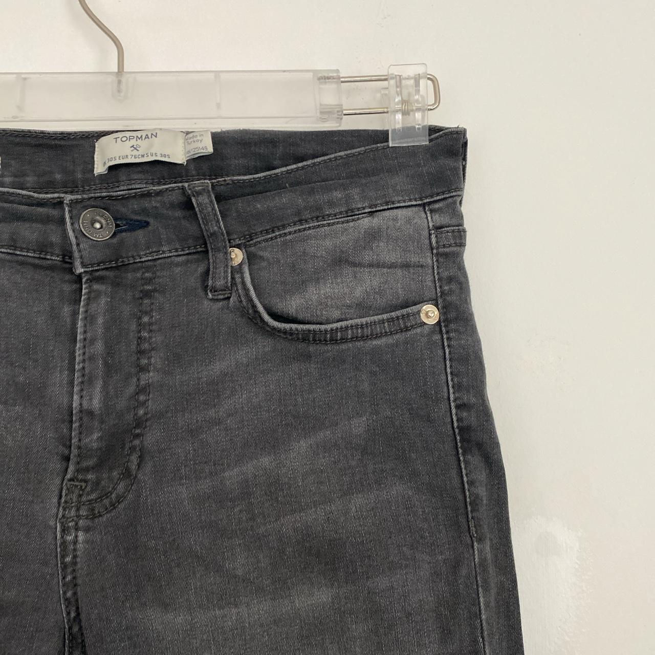 Grey spray on skinny jeans. 30S - Depop