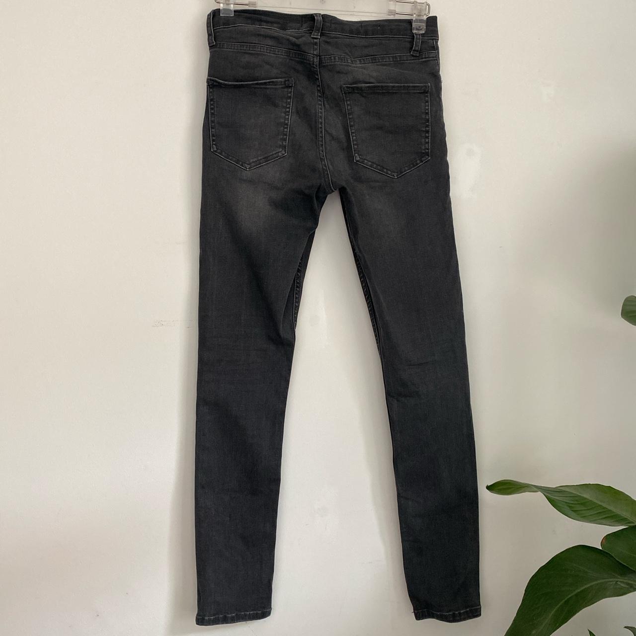 Grey spray on skinny jeans. 30S - Depop