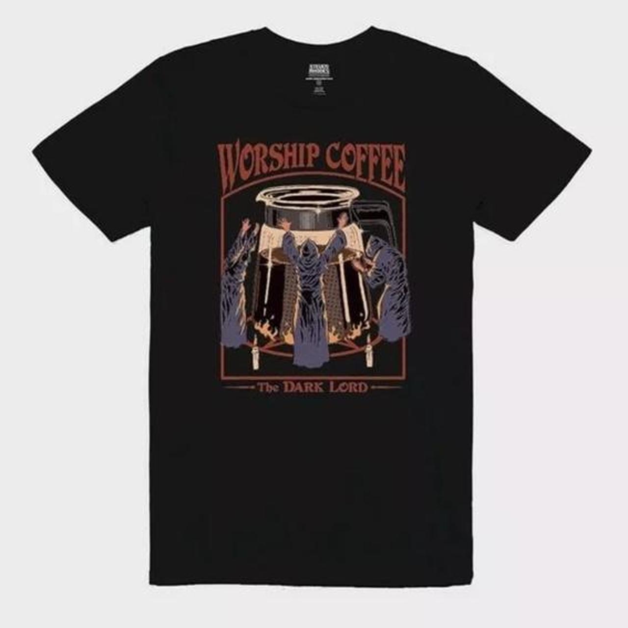 ‘Worship coffee’ Steven Rhodes devil short sleeve... - Depop