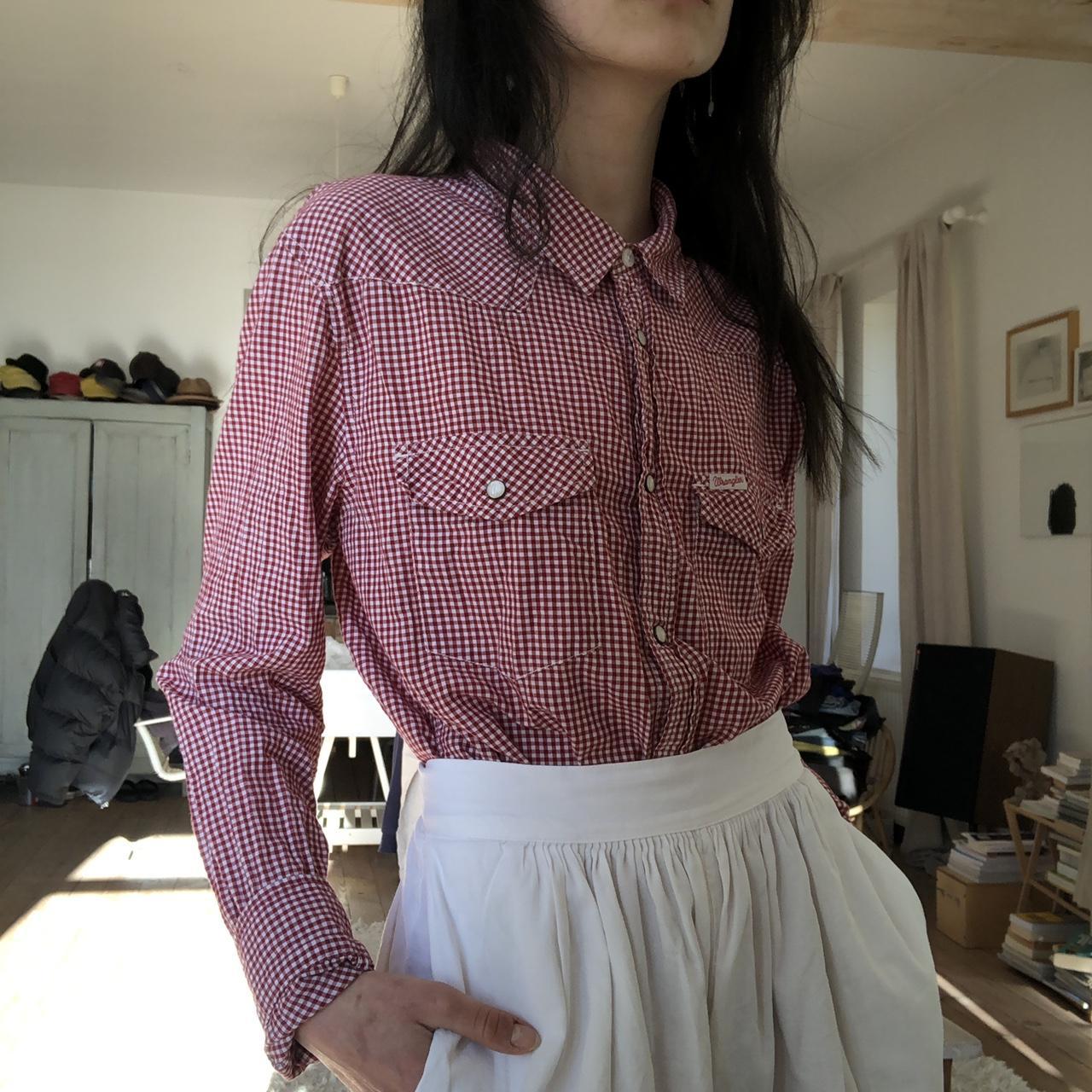 Beautiful Wrangler Checkered shirt 👠 #vtg #cowboy... | Depop
