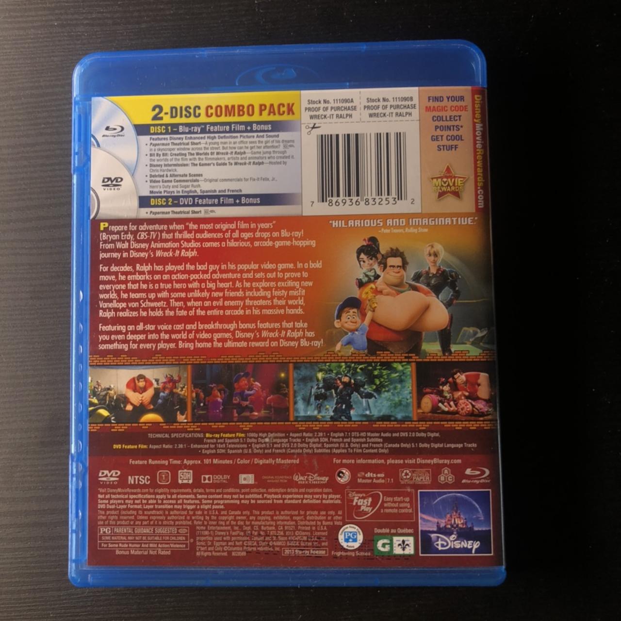 Wreck it Ralph dvd and blue ray Only used 3 times... - Depop
